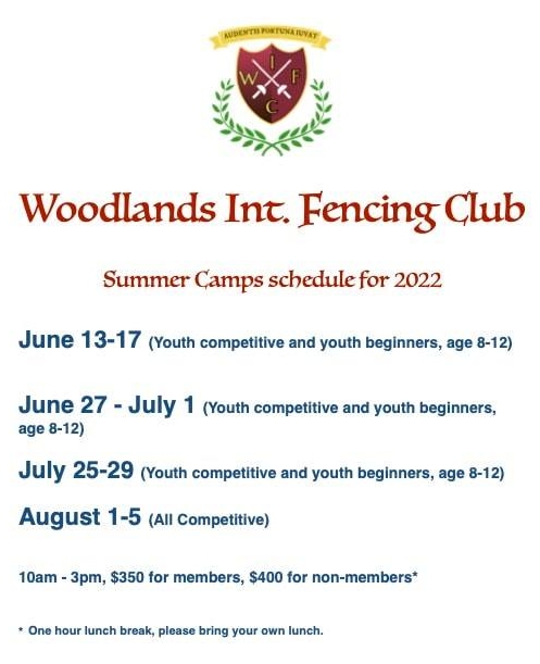 Fencing Summer Camps | Competitive Fencing | Woodlands, TX